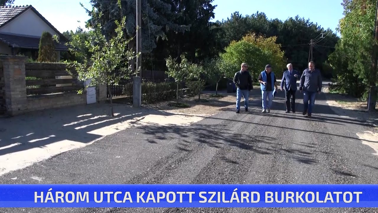 Három utca kapott szilárd burkolatot | Ceglédi Városi Televízió